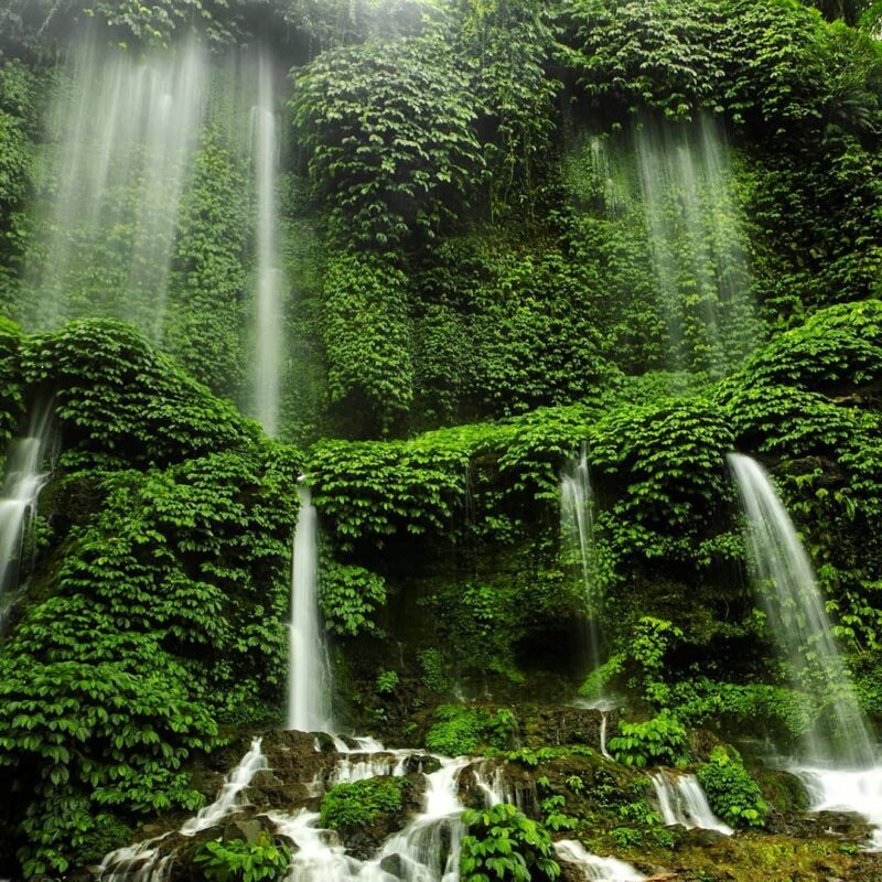 Keindahan dan Keunikan Air Terjun 'Benang Kelambu' di Lombok Tengah ...